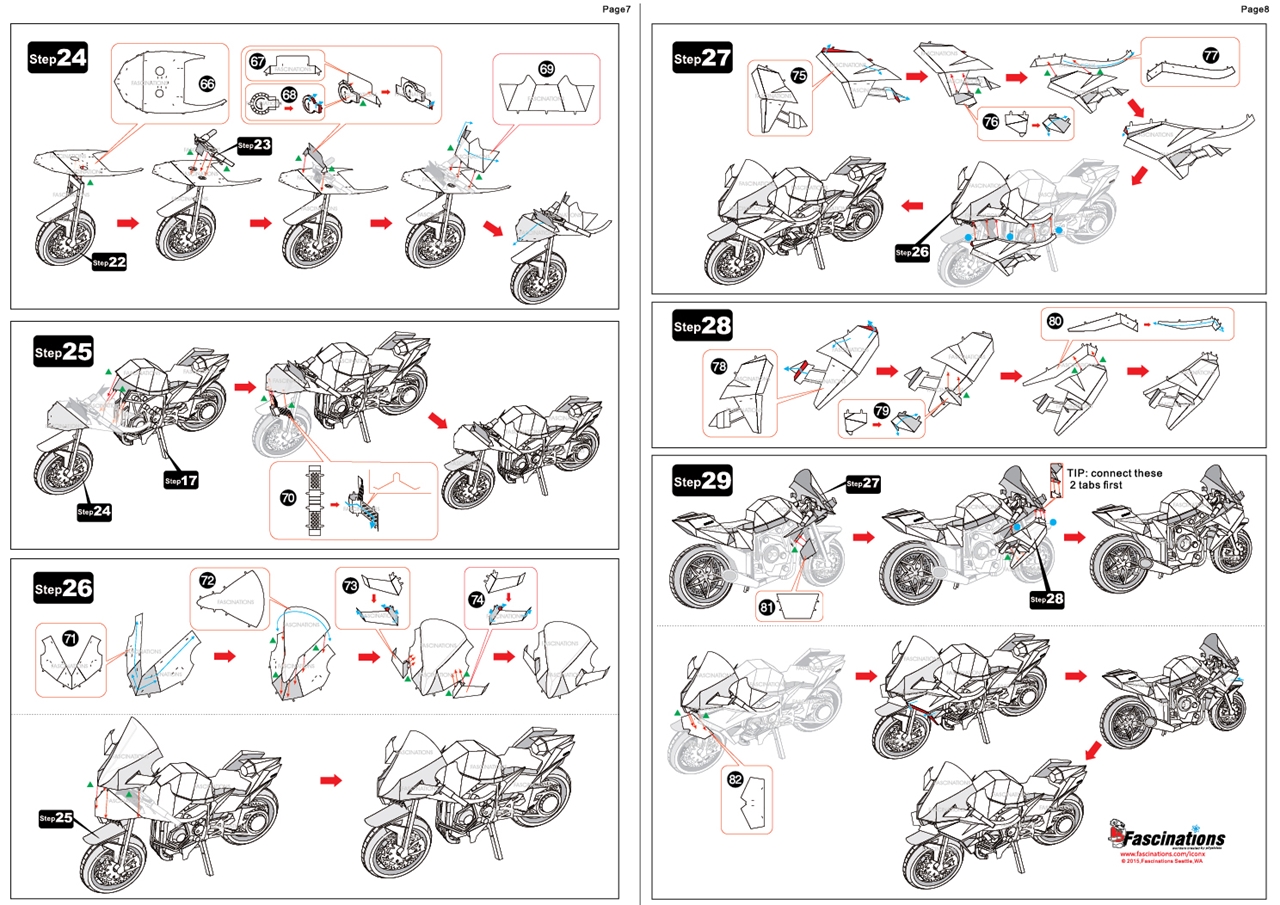 Fascinations:: Metal Earth Premium Series Kawasaki Ninja H2R
