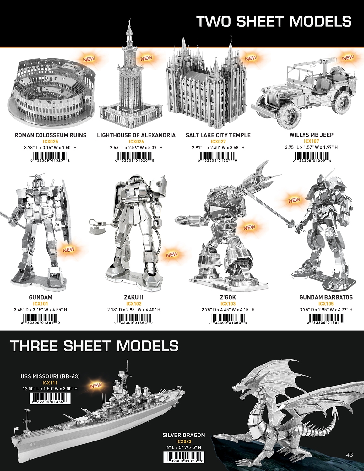 Fascinations - Metal Earth 3D Metal Model DIY Kits - Unique Gifts for ...