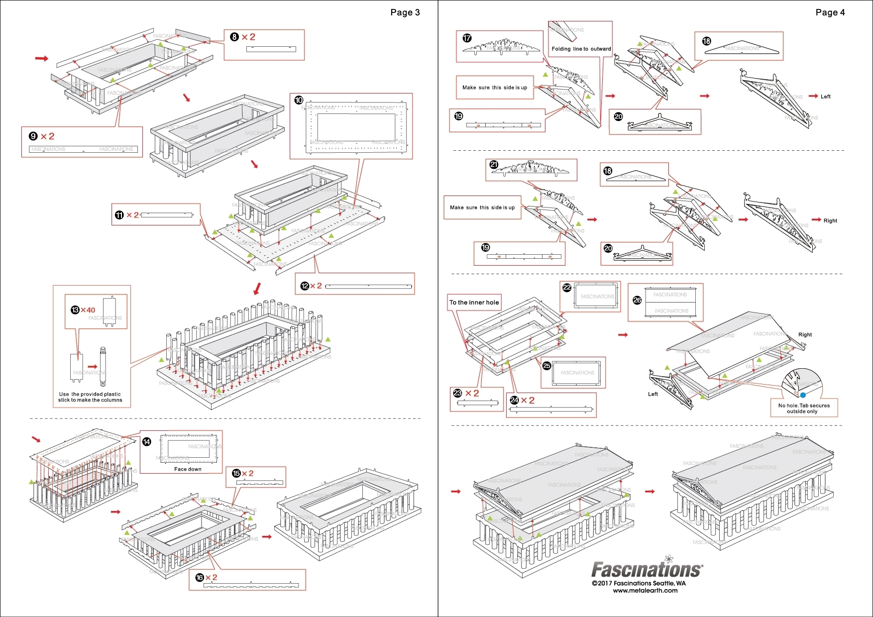 Fascinations:: Metal Earth Parthenon 3D Model Kit