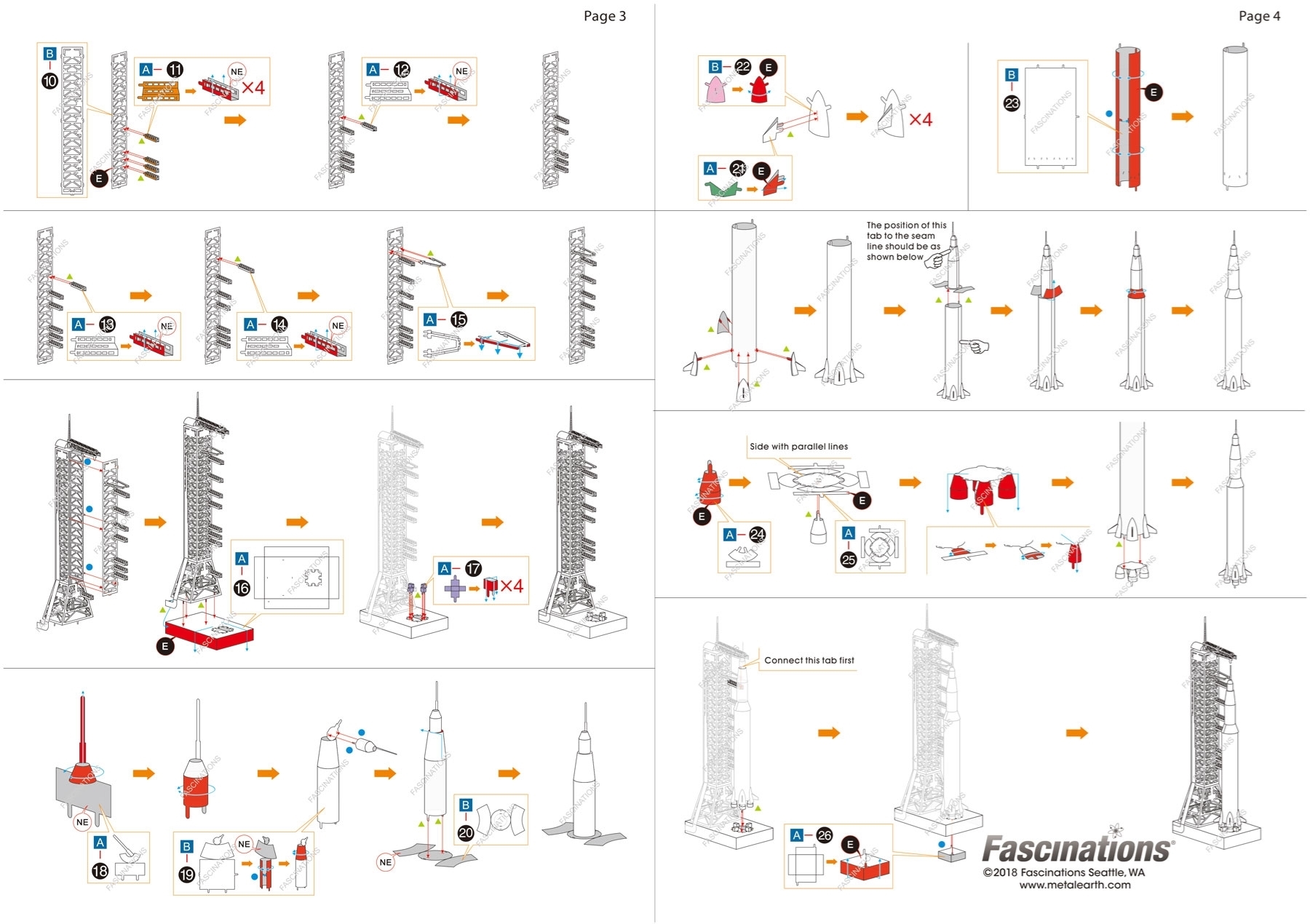 Fascinations:: Metal Earth Apollo Saturn V with Gantry