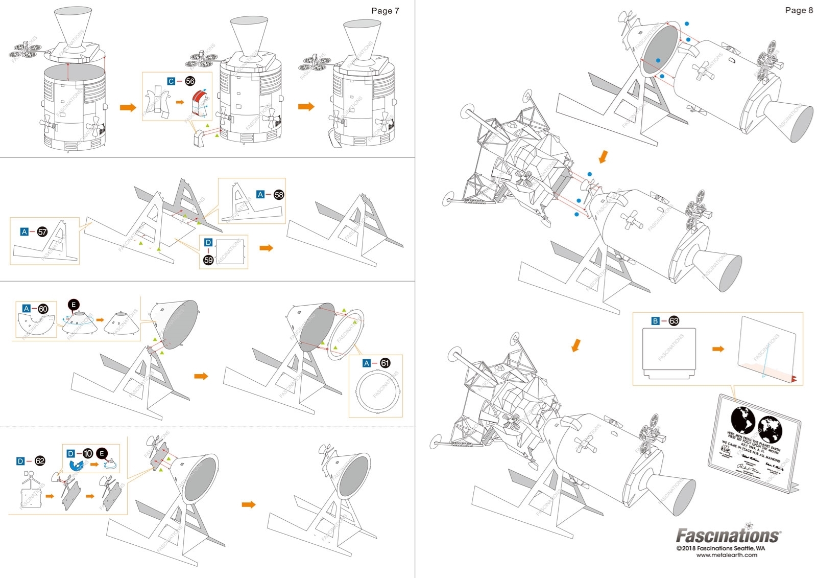 Fascinations:: Metal Earth Apollo CSM with LM 3D Model Kits