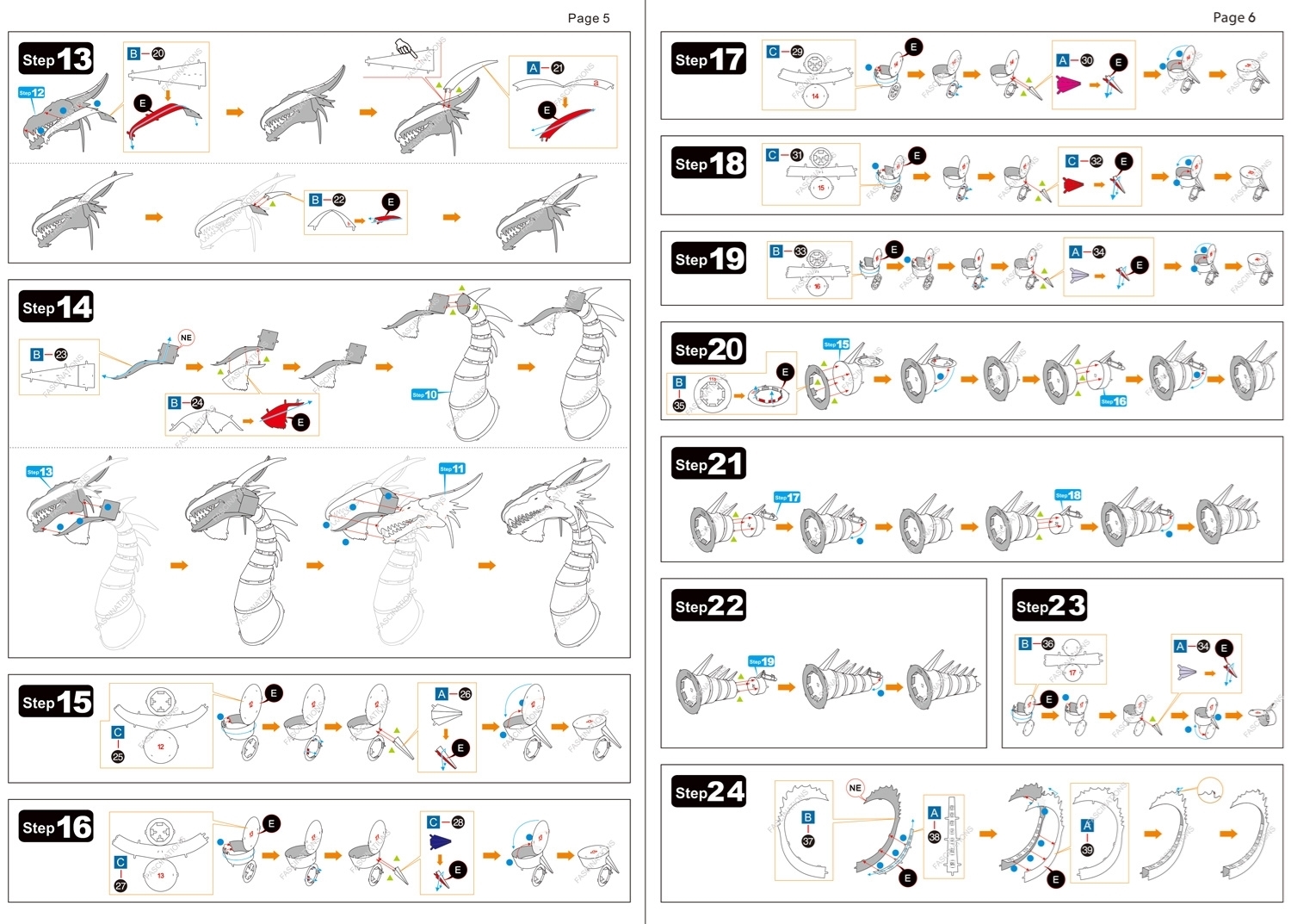 Fascinations:: Metal Earth Premium Series Red Dragon 3D Model Kit
