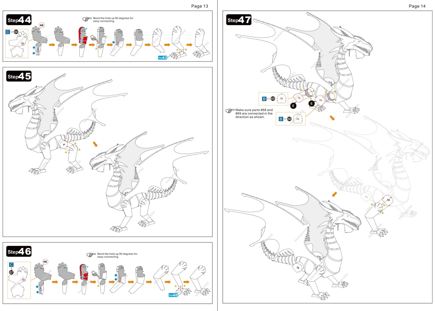 Fascinations:: Metal Earth Premium Series Red Dragon 3D Model Kit