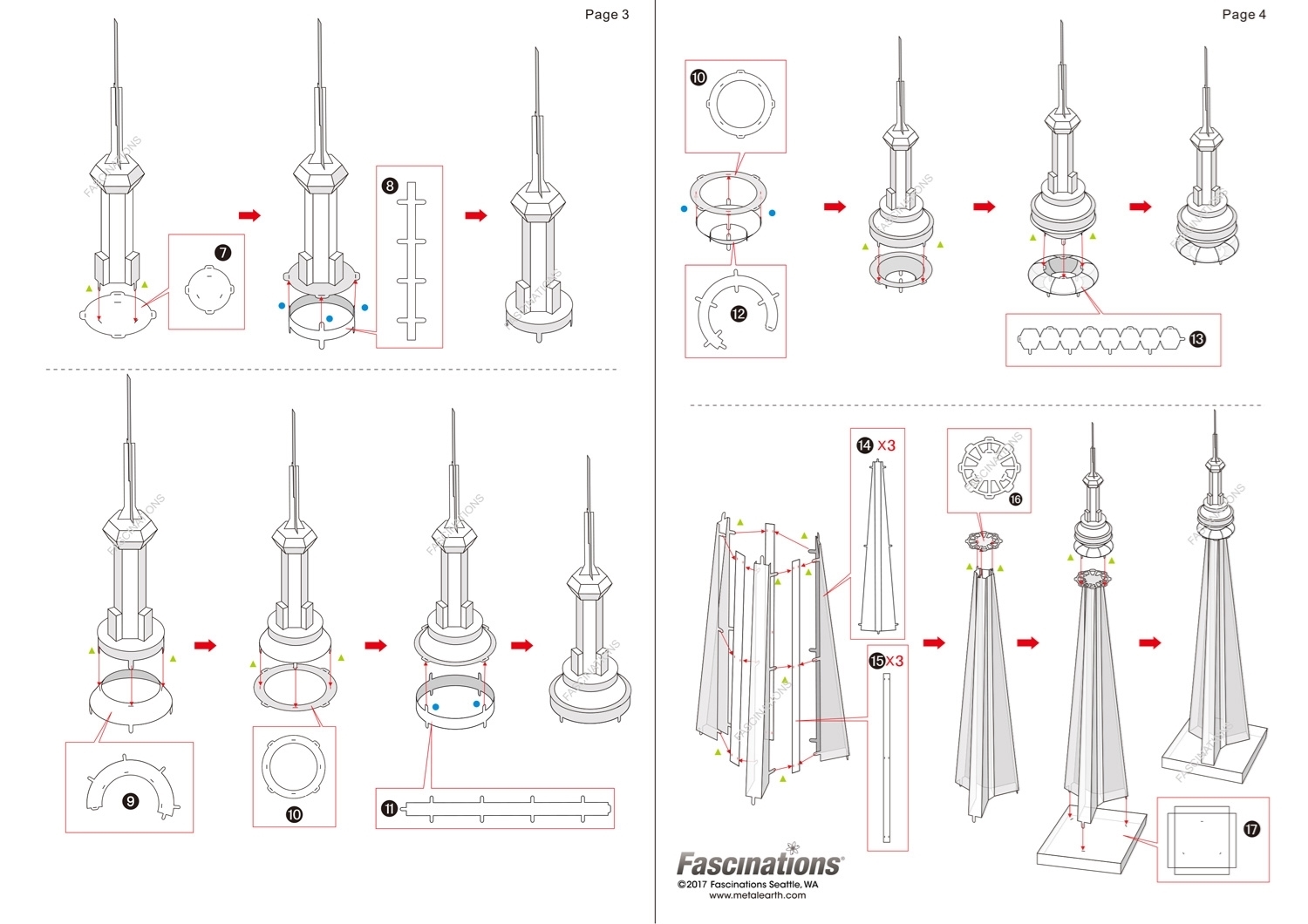 Fascinations:: Metal Earth CN Tower 3D Model Kit