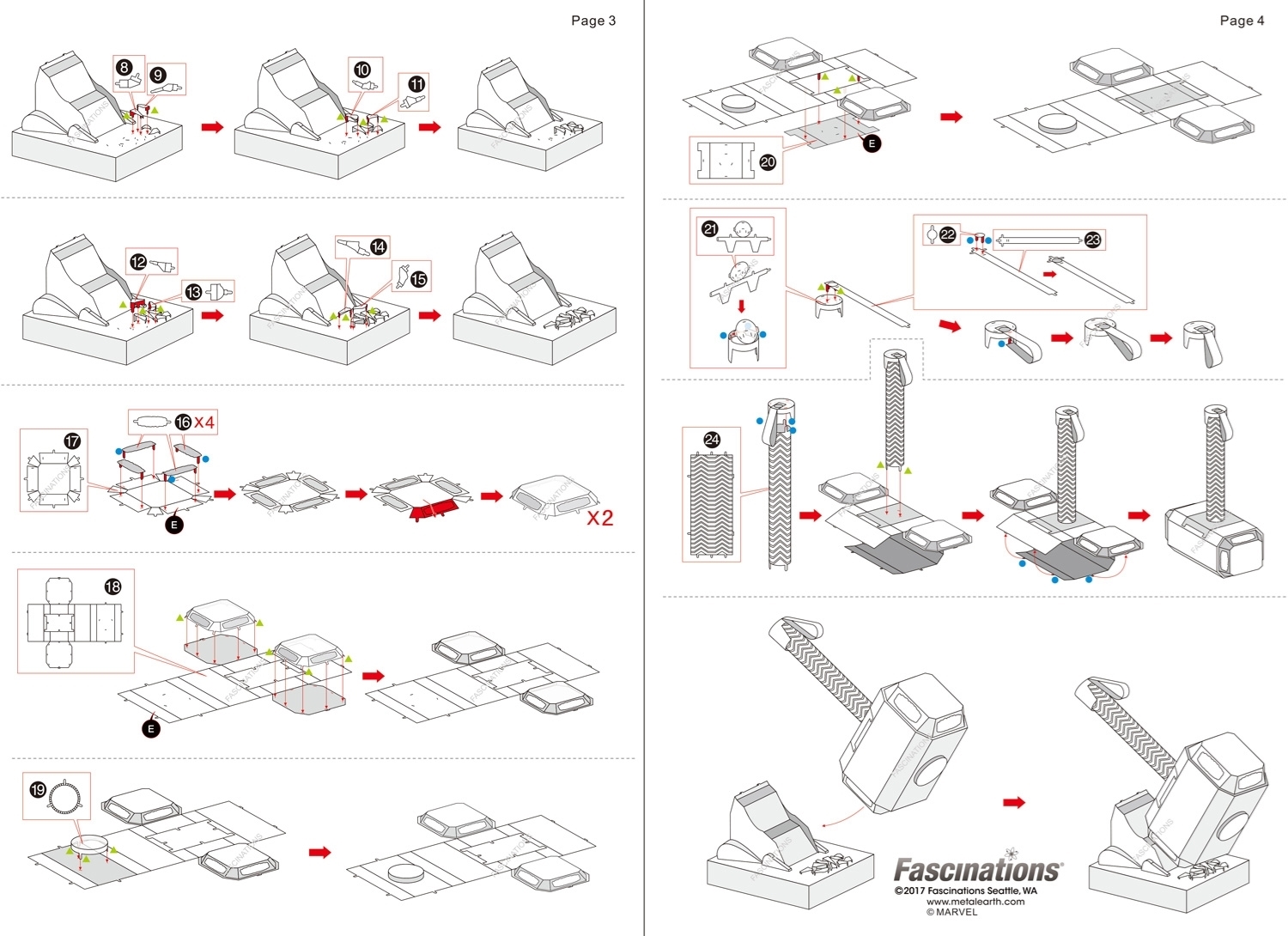 Fascinations:: Metal Earth Marvel Mjolnir