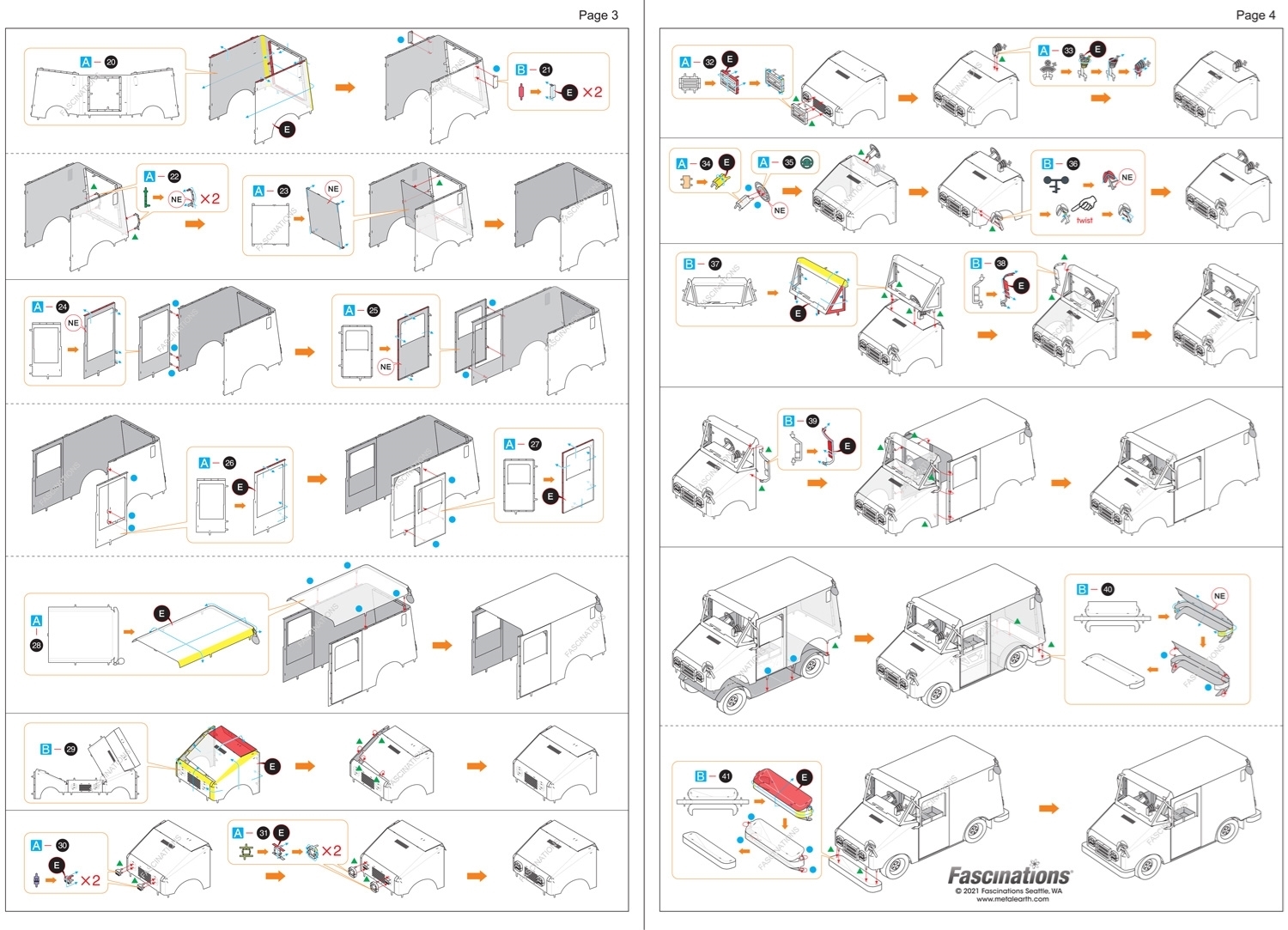 Fascinations:: Metal Earth USPS LLV Mail Truck
