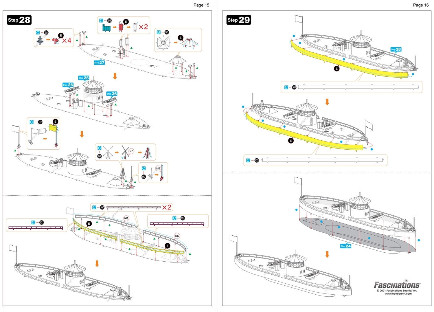 Fascinations:: Metal Earth Monitor & Merrimack 3D Model Kit